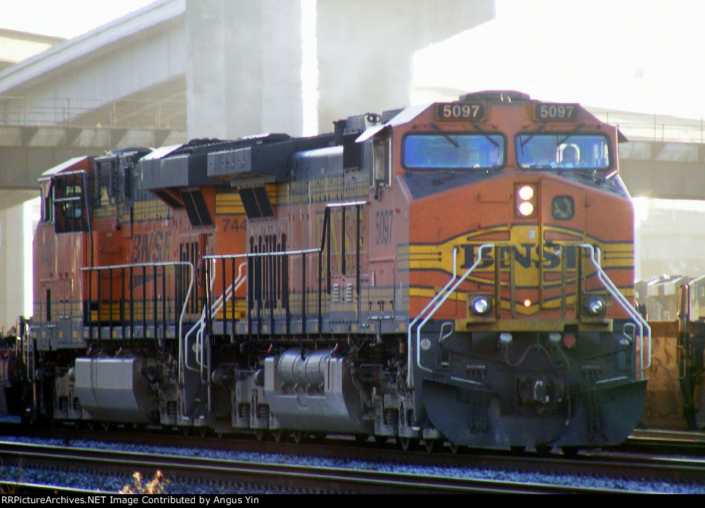 NSF 5097 leading an empty intermodel train